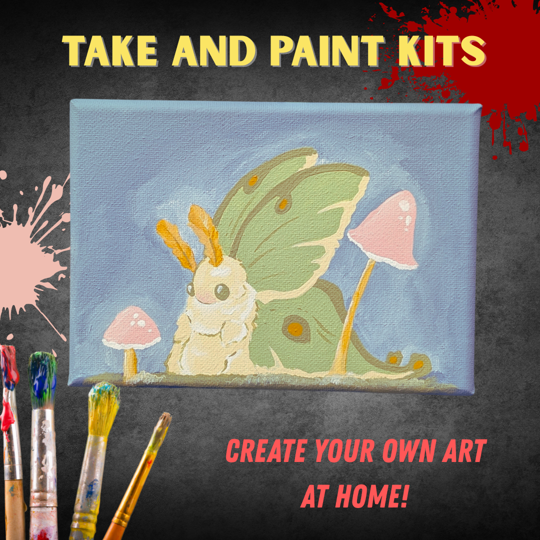 Take & Paint Kit: Luna Moth – The Ghoul Haus